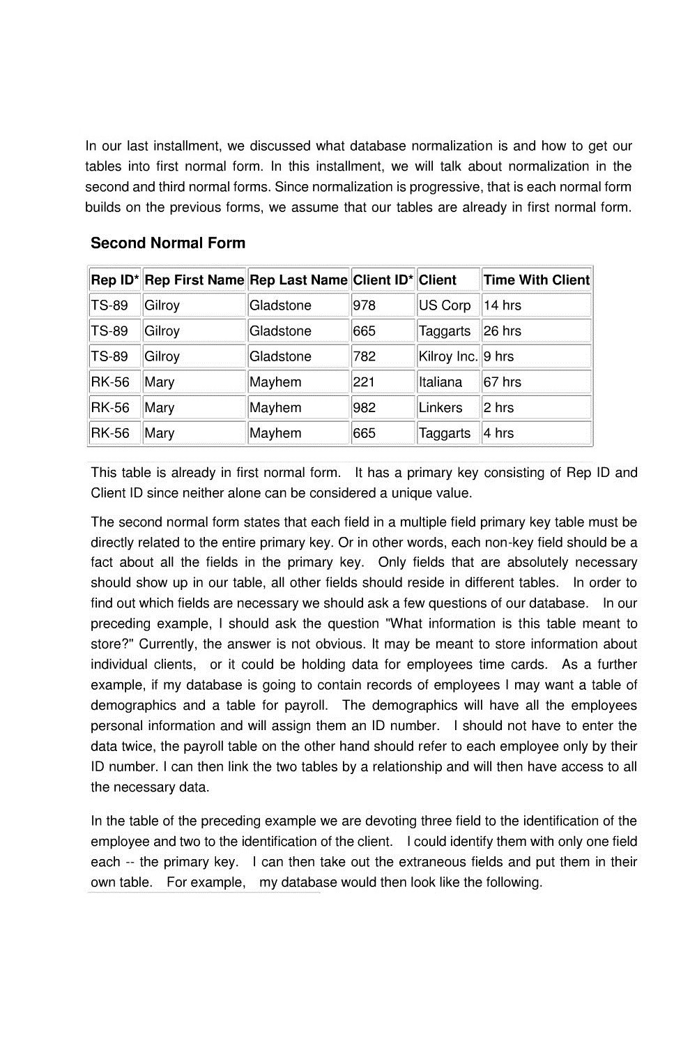 database | Viva Clipper